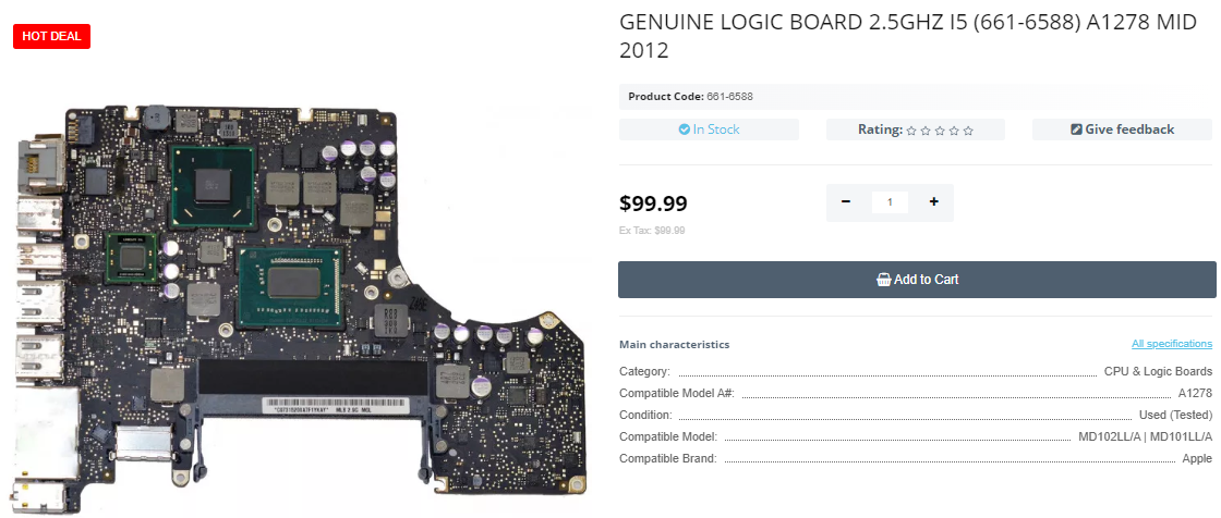 MacBook Unibody model A1278 Logic Board replacement - TechToro.io